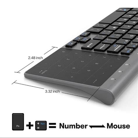 Jual Keyboard Wireless 2 4ghz Touchpad Dan Multi Number X136 Model Logitech Shopee Indonesia