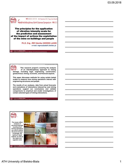 Pdf The Principles For The Application Of Vibration Intensity Scale For The Prediction And