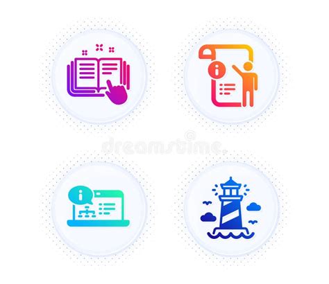 Manual Doc Online Documentation And Technical Documentation Icons Set