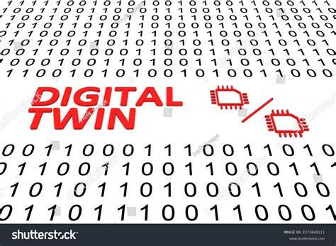 Digital Twin Concept Binary Code 3d Stock Illustration 2273648211 Shutterstock