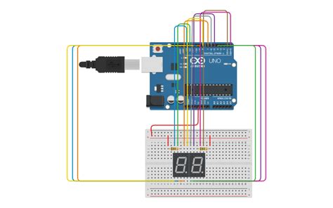 Circuit Design Display 7 Segmentos 0 A 99 Tinkercad