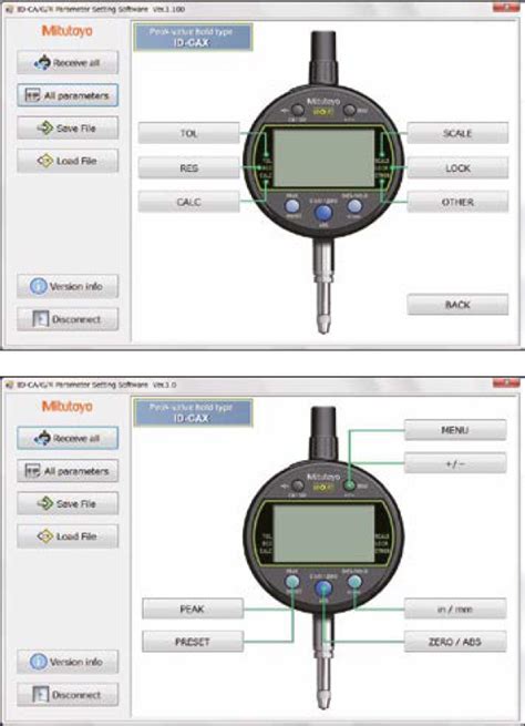 Mitutoyo 543 301b Absolute Digimatic Peak Value Hold Indicator Id C