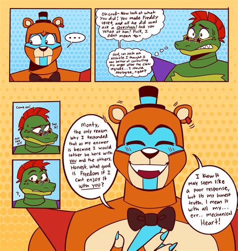 Fnaf Security Breach Yaoi Freddy X Monty Romance Romance Amreading Books Wattpad Hero