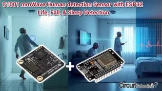 C MmWave Human Detection Sensor With ESP Life Fall Sleep Detection Circuit Schools