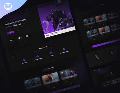 Gaming Website Uiux Design Behance