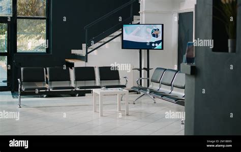 Health Center Waiting Room Lobby For Patients To Sit Before Checkup