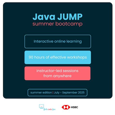 Java Jump Summer Bootcamp Girls Code Fun