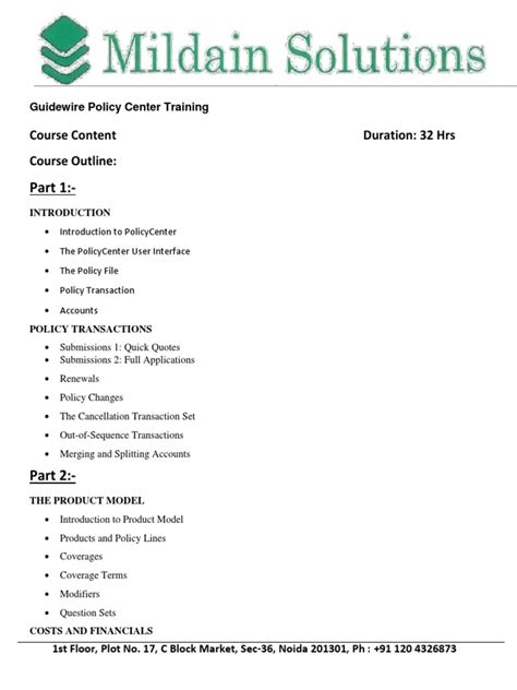 Guidewire Policy Center Pdf