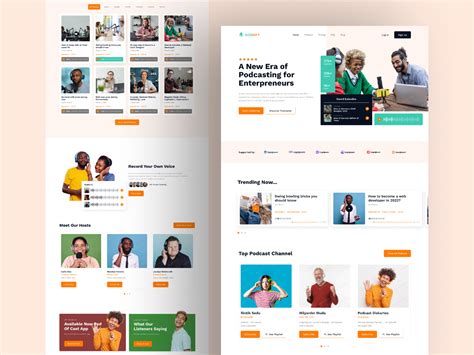 Podcast Ui Template Website By Elmous Your Digital Partner On Dribbble