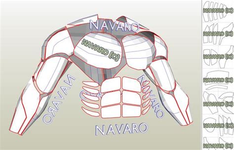 Muscle Suit Foam Template Muscle Suit Pepakura Muscle Body