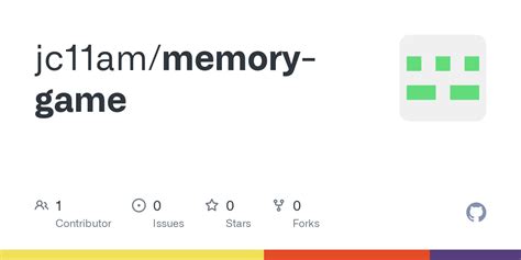 GitHub Jc11am Memory Game