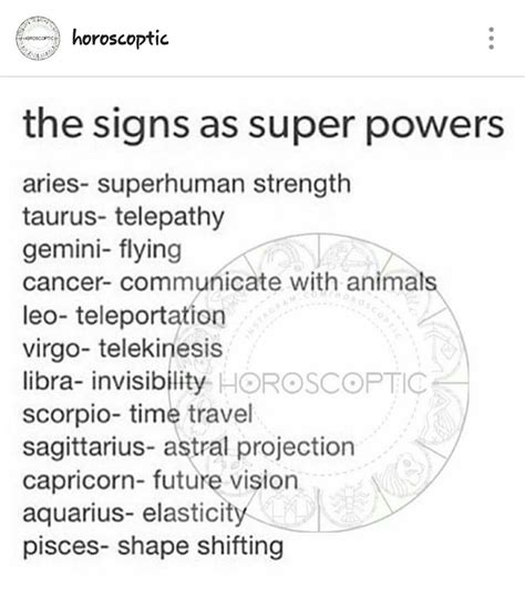 Zodiac Signs Supernatural Powers 60 Photos