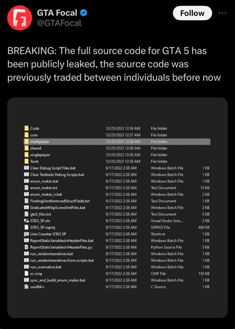 Gta 5 Source Code Leaked Rpcmasterrace
