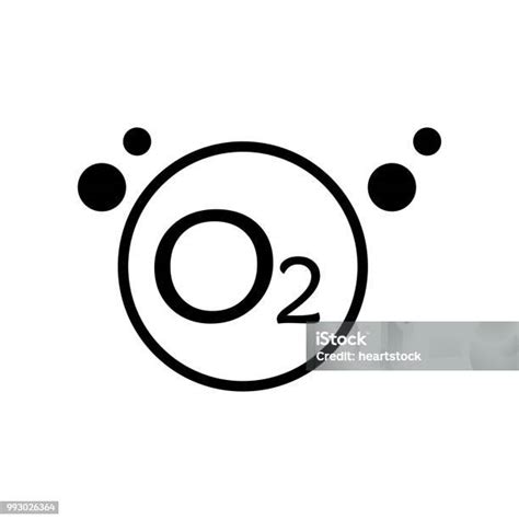 Oxygène Vecteur Icône Illustration De Lélément Simple Conception De Symbole De Loxygène Peut