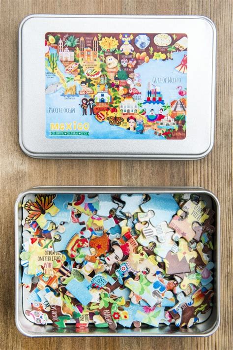 Mexico Map Jigsaw Puzzle 120 Pieces Fun T