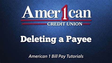 Deleting A Payee YouTube