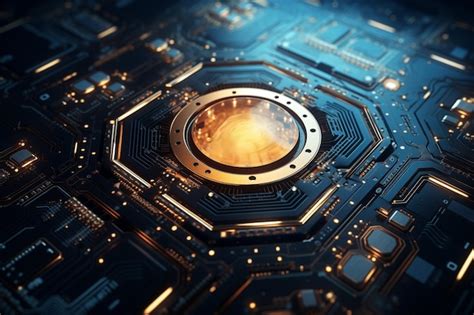 Premium Ai Image Cpu Processor Circuit Board With Quantum Chip