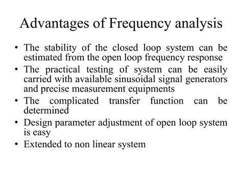 Frequency Response Analysisdomain Specification Bode And Polar Plot Ppt