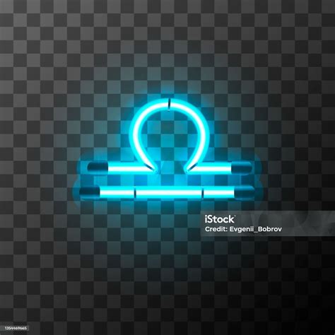 천칭 자리 밝은 파란색 네온 조디악 기호 투명에 점성술 별자리별 별자리별 별표지판 0명에 대한 스톡 벡터 아트 및 기타 이미지 0명 달력 디자인 Istock