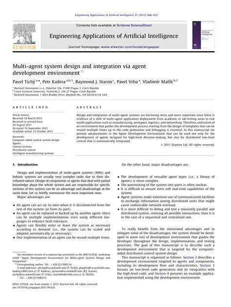 PDF Multi Agent System Design And Integration Via Agent Development Environment