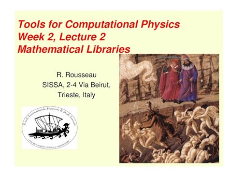 Pdf Tools For Computational Physics Week 2 Lecture 2 · The Basic