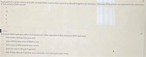 Solved Replication Of A Certain Stretch Of Double Stranded Chegg Com