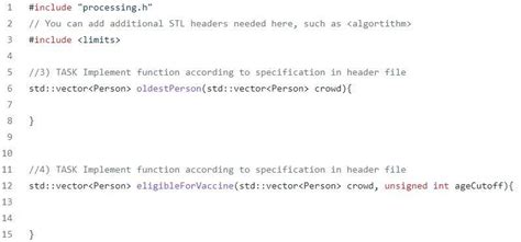 Solved C Question TASK The Person Class Is Missing A Chegg