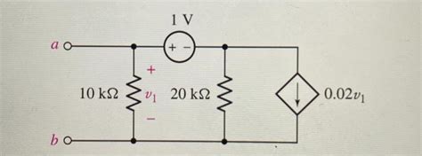 Solved Determine Thevenin Equivalent Chegg Com