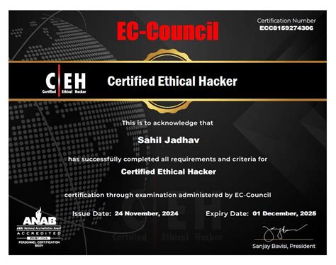 Sahil Jadhav On Linkedin Cybersecurity Ethicalhacking Ceh Cybersecuritycertification 21