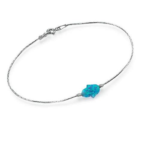 Hamsa Bracelet In Blue Opal Israelblessing