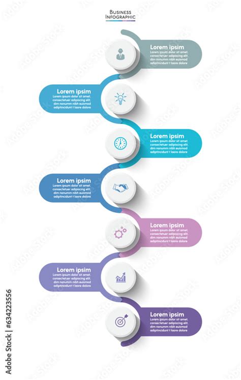 Business Data Visualization Timeline Infographic Icons Designed For