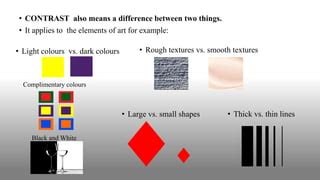 Examples Of Contrast In Art Principle