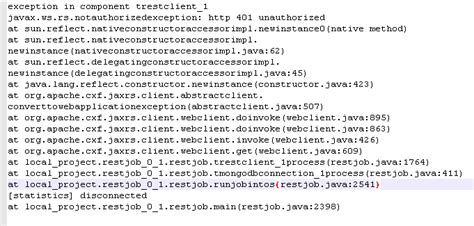 mongodb unauthorized error in talend rest client stack overflow