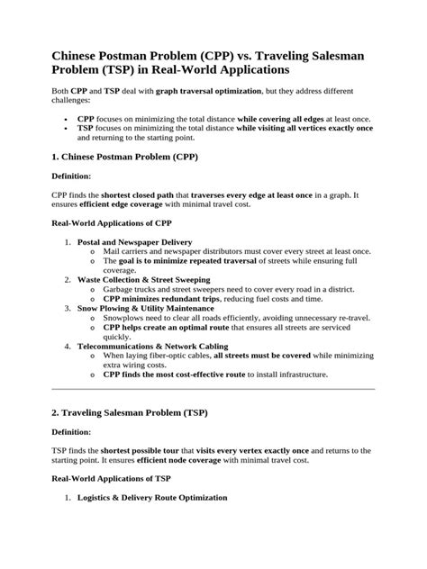 Chinese Postman Problem Pdf Theoretical Computer Science Graph Theory
