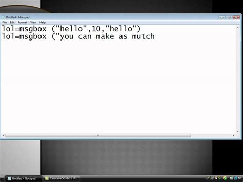 How To Create A Simple Vbscript Youtube