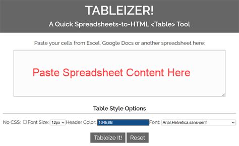 Why And How To Convert Spreadsheet To Html Table Webnots