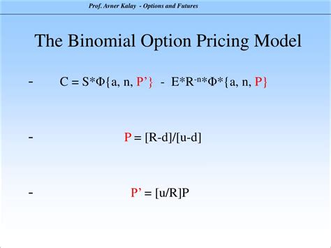 Ppt The Binomial Model Powerpoint Presentation Free Download Id