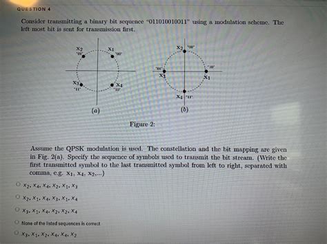 Solved Question 4 Consider Transmitting A Binary Bit