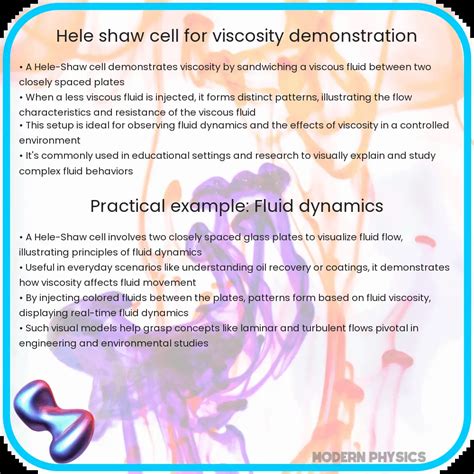 Hele Shaw Cell Viscosity Demo Fluid Dynamics And Lab Tool
