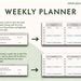 Weekly Planner Excel Template Daily Task Schedule To Do List Excel Weekly Planning Etsy