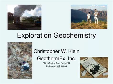 Ppt Exploration Geochemistry Powerpoint Presentation Free Download