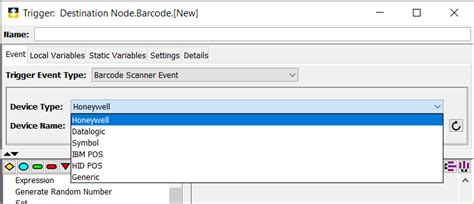Usb Barcode Scanner Trigger Event Types