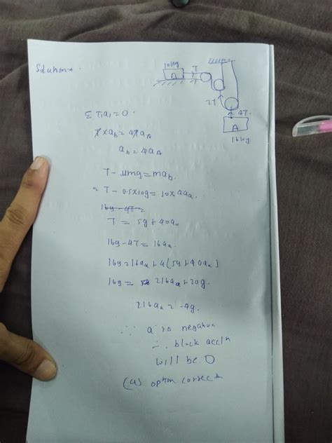 C 0 3 D 30 The Block B Has A Mass Of 10 Kg The Coefficient Of Friction Between And The