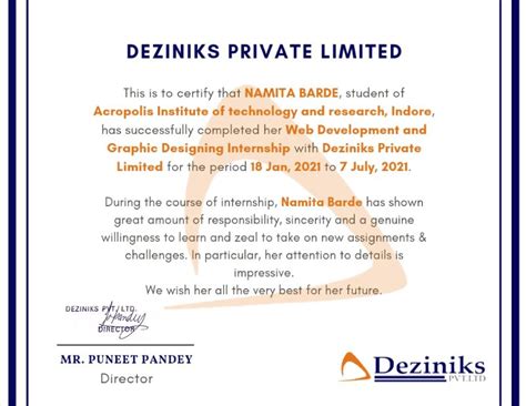 Nameeta Barde On Linkedin Internship Opportunity Experience Webdevelopment 10 Comments