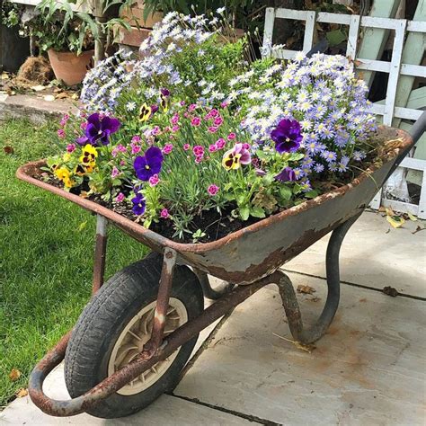 8 Wheelbarrow Planter Ideas
