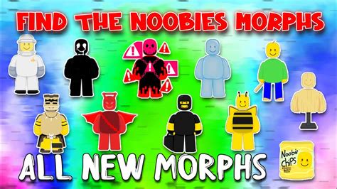 All New Noobie Morphs Find The Noobies Morphs [roblox] Youtube