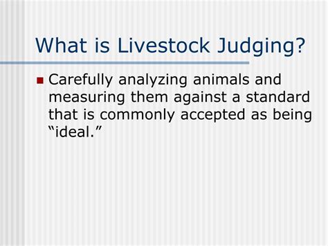 Ppt Livestock Judging Powerpoint Presentation Free Download Id 1793345