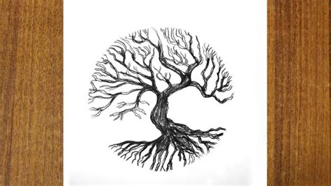 How To Draw A Bare Tree The Easy Way In