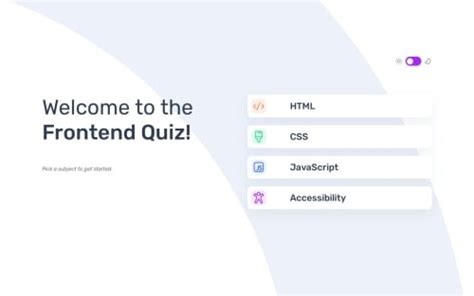 Frontend Mentor Responsive Frontend Quiz App Coding Challenge Solution