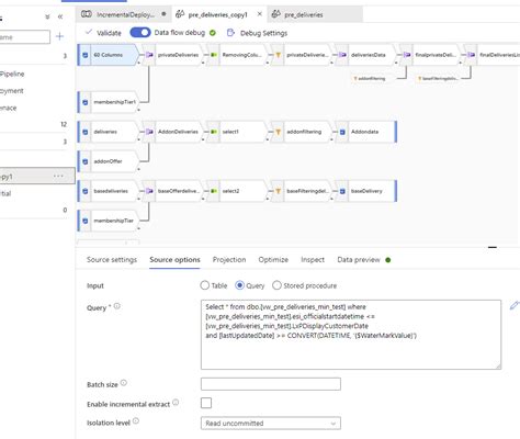 Pass Result From Look Up Activity In A Azure Data Pipeline To Dataflow